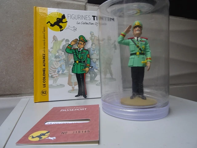 FIGURINE TINTIN N° 92 LE COLONEL ALVAREZ collection officielle EUR 73 ...