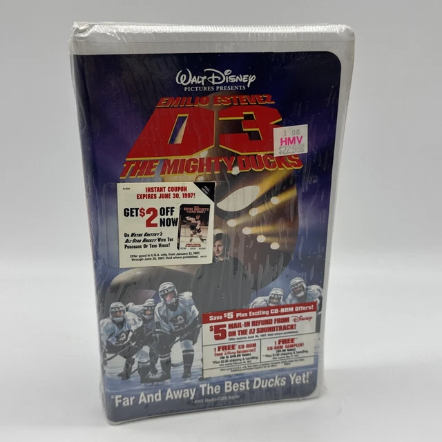 DISNEY D3 THE Mighty Ducks VHS Sealed Movie £9.76 - PicClick UK