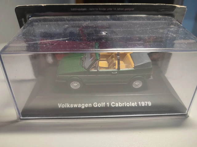 VOLKSWAGEN GOLF 1 Cabriolet VW Modellauto Collection 1:43 Ovp Defekt ...