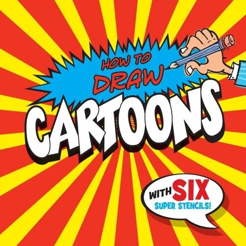 HOW TO DRAW Cartoons Stencil Book, Very Good Condition, Five Mile Press ...