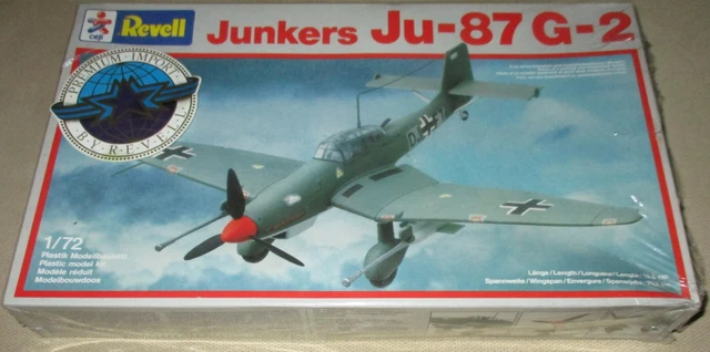 JUNKERS JU-87 G-2 - Revell - 1/72 Scale WWI Dive Bomber Airplane Model ...
