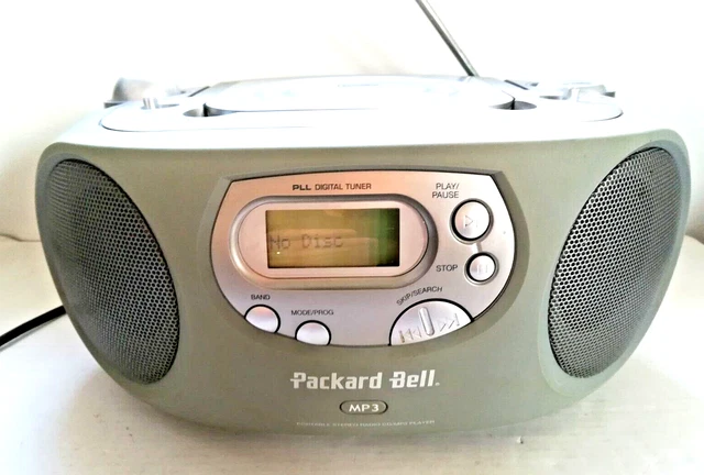 PACKARD BELL MP3 PB-OP-10 Portable Stereo Radio/CD Player £22.00 ...