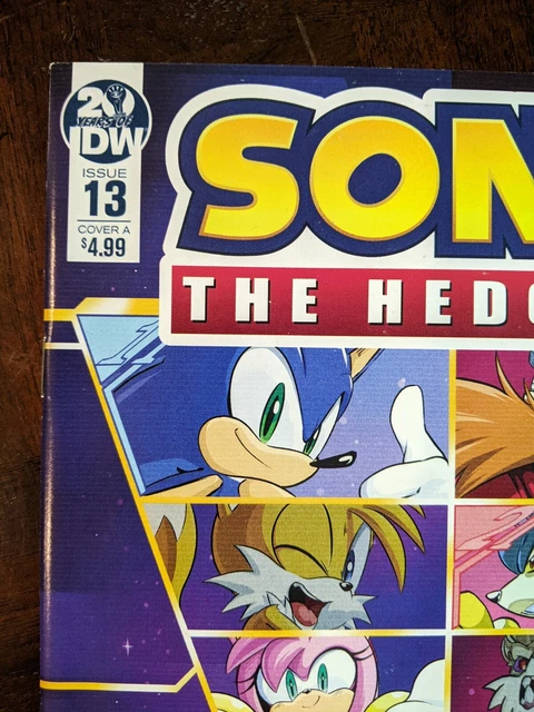IDW SONIC THE Hedgehog Comic #13A 2019 Adam Bryce Thomas Cover variante ...