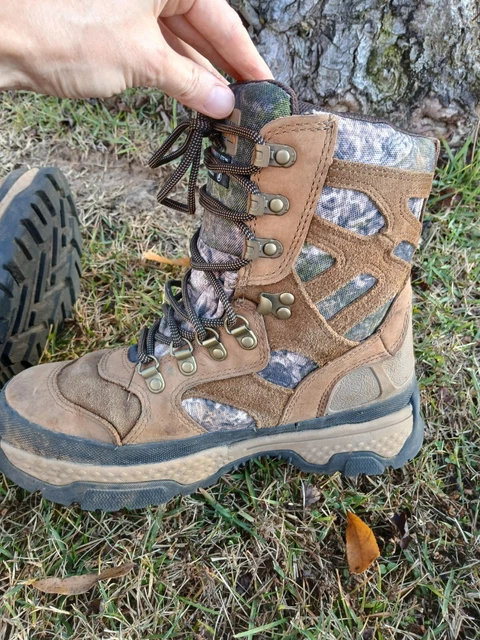 MAGELLAN OUTDOORS PRO Leather Boots Men's Size 8.5 Work Boots Camping ...