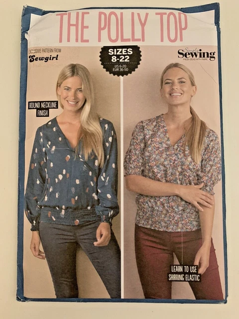 SIMPLY SEWING THE Polly Top Sewing Pattern Sizes 8 - 22 Unused £6.50 ...