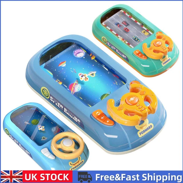 DRIVING SIMULATOR TOY Battery Operated Musical Race Car Toy Educational ...