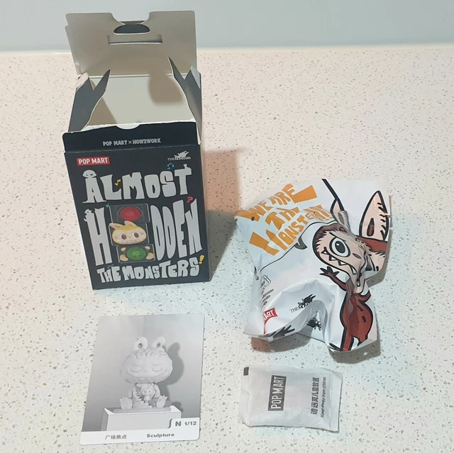 THE MONSTERS ALMOST Hidden Sculpture IN FOIL Labubu Pop Mart Popmart ...