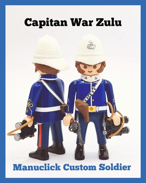 PLAYMOBIL CUSTOM CAPITAN Caballeria Colonial Britanico Guerra Anglo-Zulu EUR 11,35 - PicClick FR