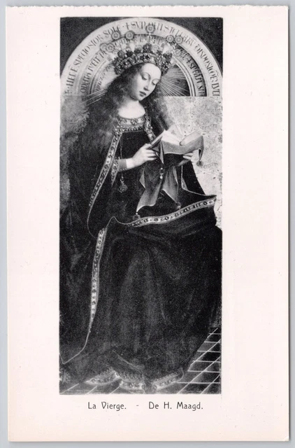 RELIGIOUS BLESSED VIRGIN Mary Real Photo Postcard RPPC Triumph of the ...