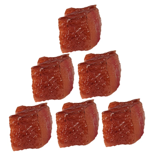 6PCS FAKE FOOD Models Meat Model Fake Food Model Fake Meat Prop Kitchen ...