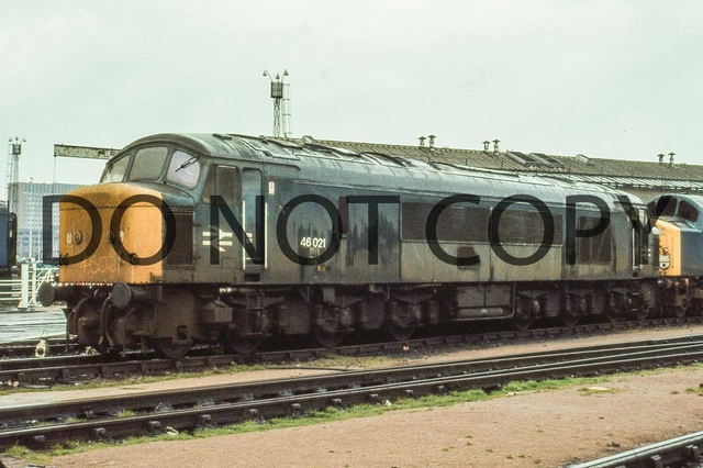 UK DIESEL TRAIN Railway Photograph Of Class 46 46021 Locomotive. Rm46 ...