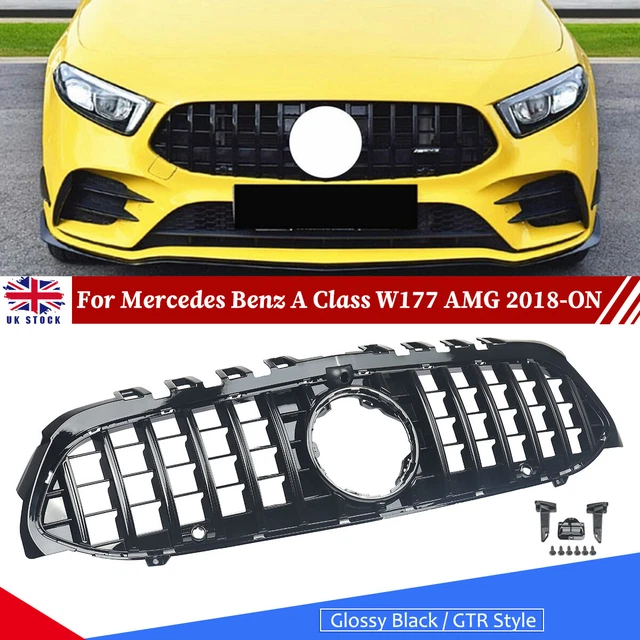 BLACK NIGHT AMG GTR Style Front Bumper Grille For Benz A Class W177 ...
