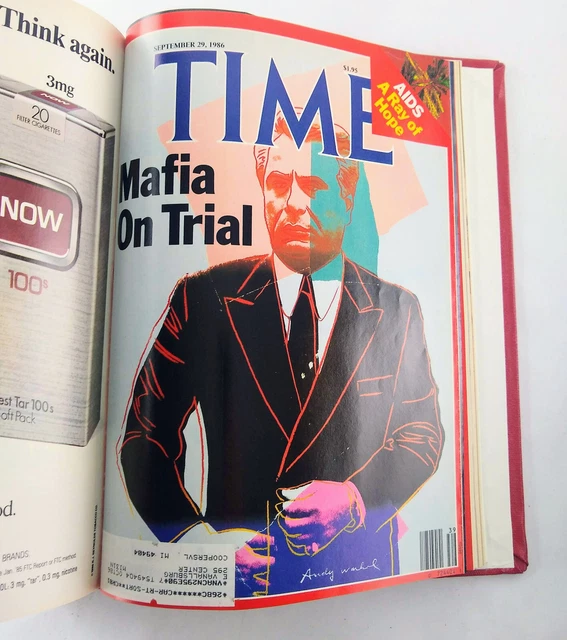 TIME MAGAZINE September 29, 1986 Andy Warhol John Gotti Mafia On Trial ...