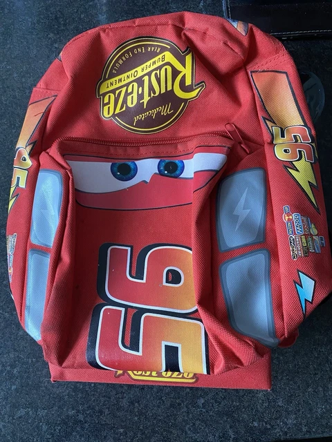 DISNEY PIXAR CARS Lightning McQueen backpack £4.99 - PicClick UK