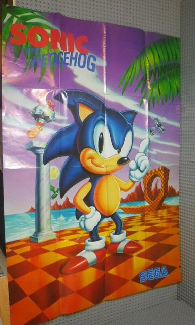 POSTER SONIC THE Hedgehog - Sony Megadrive EUR 30,00 - PicClick FR