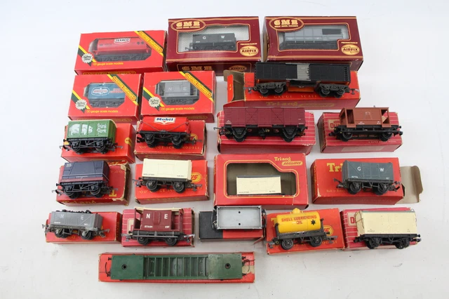OO GAUGE ROLLING Stock Triang Airfix Hornby Boxed Fish Van Tank Wagon ...