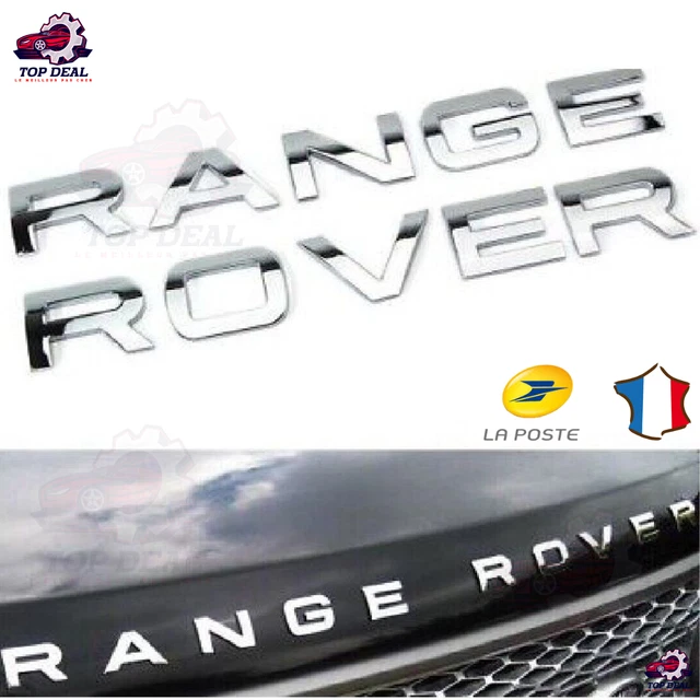 1 RANGE ROVER chrome 3D LOGO EMBLÈME stickers autocollant - envoi ...