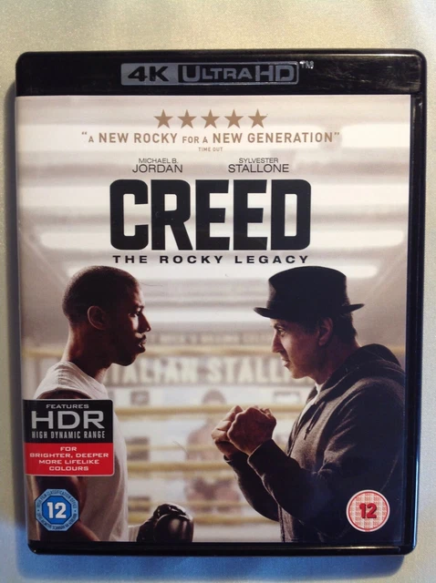 CREED (4K ULTRAHD Blu-ray) SYLVESTER STALLONE. 2-Disc. THE ROCKY LEGACY ...