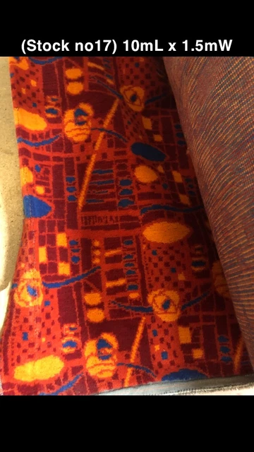 1M OF RETRO Coach/Bus/Train/Camper Fabric (Moquette) £20.00 - PicClick UK