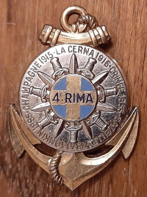 INSIGNE 4° RIMA Régiment d'Infanterie de Marine 1980s ORIGINAL DRAGO badge EUR 9,99 - PicClick FR