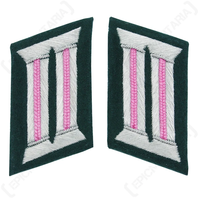 WW2 GERMAN ARMY Officer PANZER COLLAR LEGS UNITS DE Liser?/Pink Pink ...