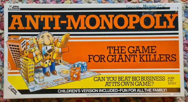 ANTI- MONOPOLY BOARD Game. Great Condition. Contains All Pieces $80.00 ...