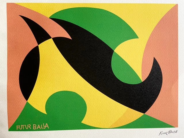 GIACOMO BALLA & Lignes De Compenetrazione " Lithographie 1968 ( Gino ...