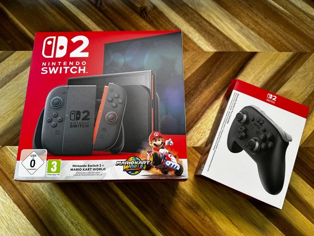 NINTENDO SWITCH 2 - Mario Kart World Bundle + Pro Controller - NEU ...