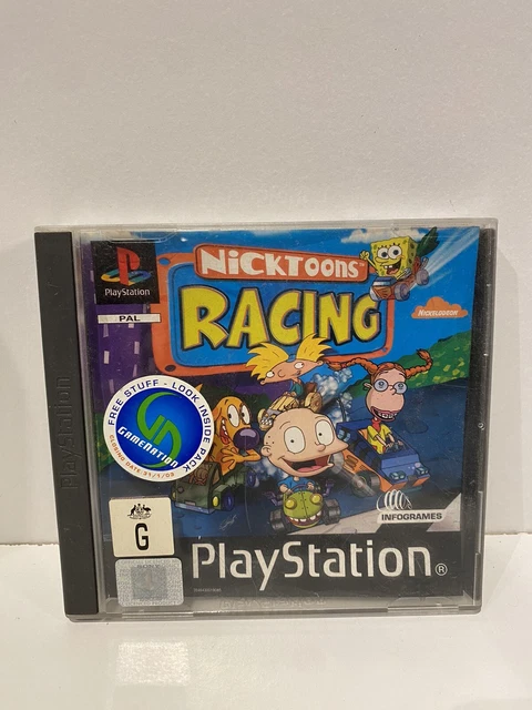NICKTOONS RACING PS1 PlayStation 1 PAL Rugrats Catdog Wild Thornberry ...