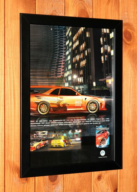 NEED FOR SPEED Underground PS2 Xbox GameCube Small Promo Old Poster ...