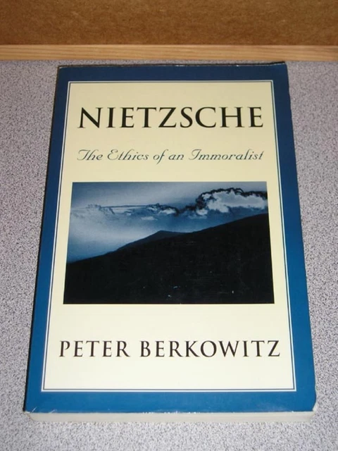 NIETZSCHE ETHICS OF Immoralist - Berkowitz Harvard 1996 $25.29 - PicClick