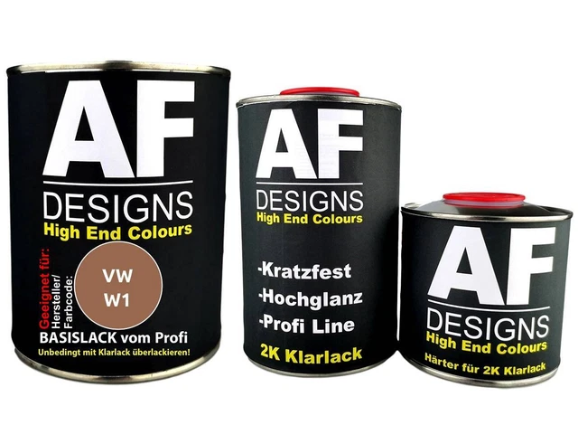 POUR VW W1 Inca Marron Métallique 2,5L Vernis Voiture Kit Transparent ...