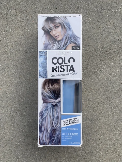 LOREAL PARIS COLORISTA Semi Permanent Hair Color Light Blondes Blue ...
