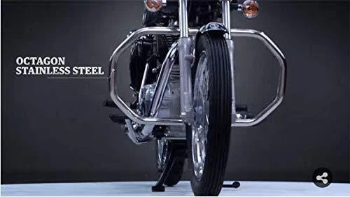 POUR ROYAL ENFIELD Classic Standard Electra octogone SS barre de ...