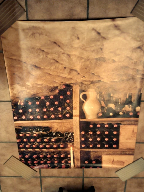 TÜRDECORE/ VINTAGE-POSTER ORIGINAL scandecor 70er J. 2-teilig 86x220 cm ...
