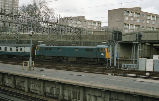 35MM NEGATIVE BR British Railway Electric Loco Class 86 86238 at Euston ...