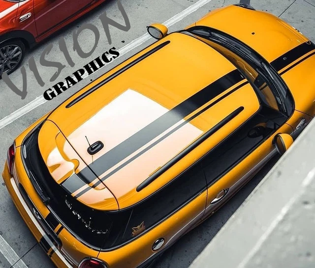MINI COOPER STRIPES For Bonnet Roof Boot Full Car Vinyl Decals Sticker ...