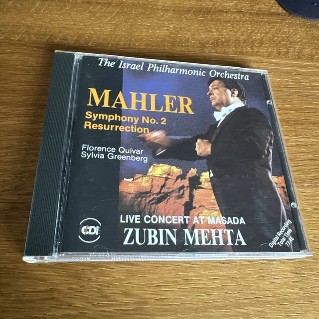 MAHLER SYMPHONY NO. 2 Zubin Mehta The Israel Philharmonic Orchestra CD ...