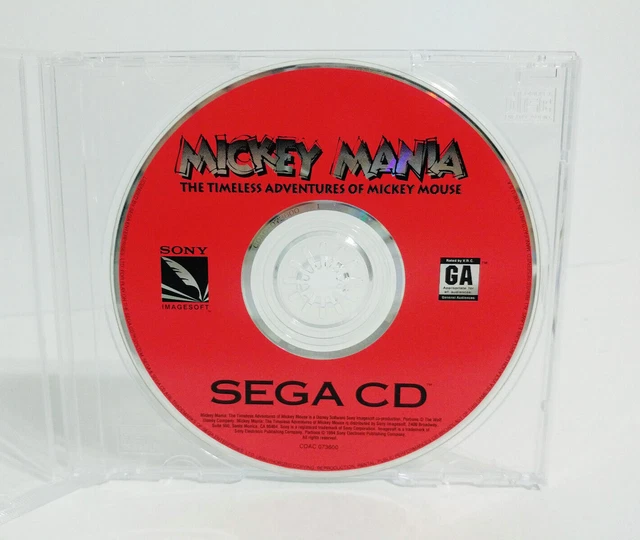 MICKEY MANIA THE Timeless Adventures of Mickey Mouse Sega CD 1994 ...