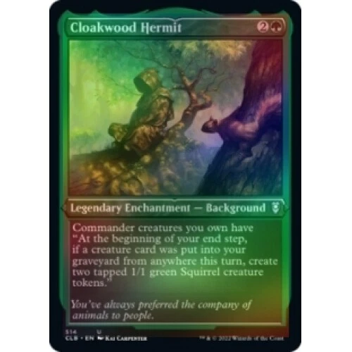 CLOAKWOOD ERMIT (GRAVÉ SUR PAPIER) X4 Commander Legends: Battle For ...