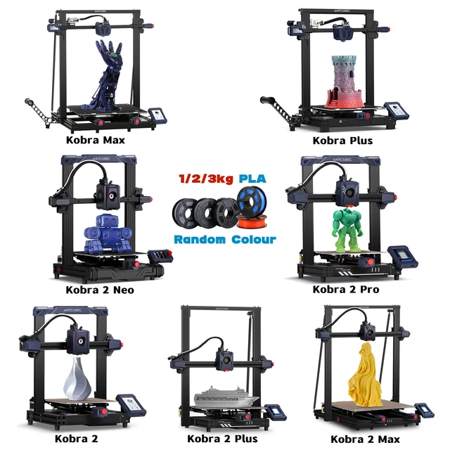 ANYCUBIC FDM 3D Printer Auto Levelling Large Size Printers Kobra 2 Pro/Max Lot EUR 197,84 ...