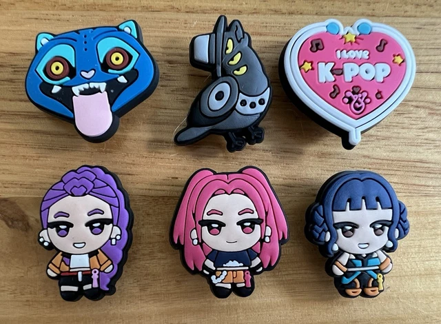 6 X HUNTR/X Huntrix K-Pop Demon Hunters Movie Jibbitz Shoe Charms For ...