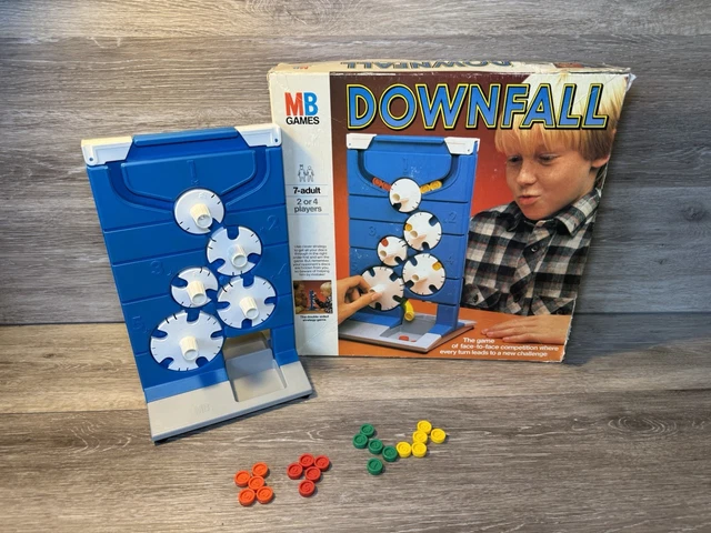 VINTAGE 1985 DOWNFALL board game by MB Games Complete Square Box £16.31 ...