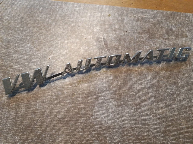 ORIGINAL VW VOLKSWAGEN Automatic Oldtimer Emblem Schriftzug Logo ...