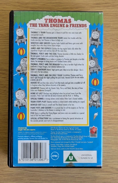 THOMAS THE TANK Engine & Friends VHS Bumper Special Thomas’s Train ...