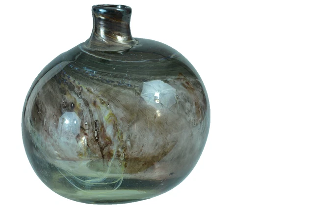 BEAUTIFUL CONTEMPORARY GLASS Vase Signed Claude Monod £474.80 - PicClick UK