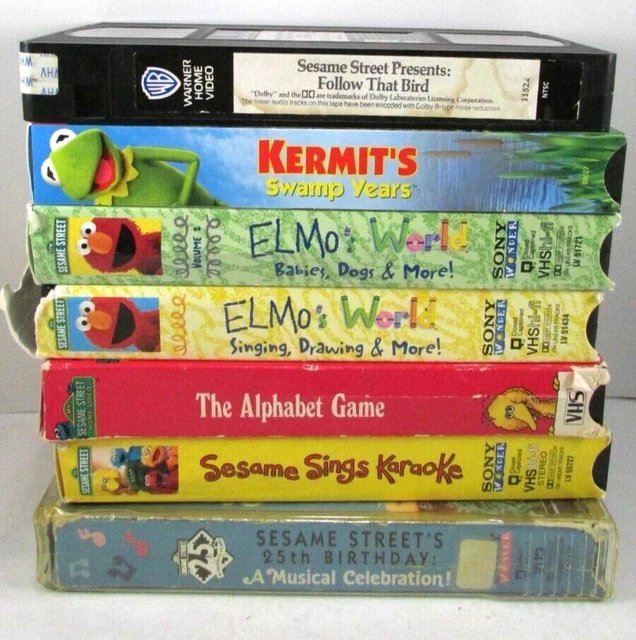 Elmo Sesame Street Vhs Lot