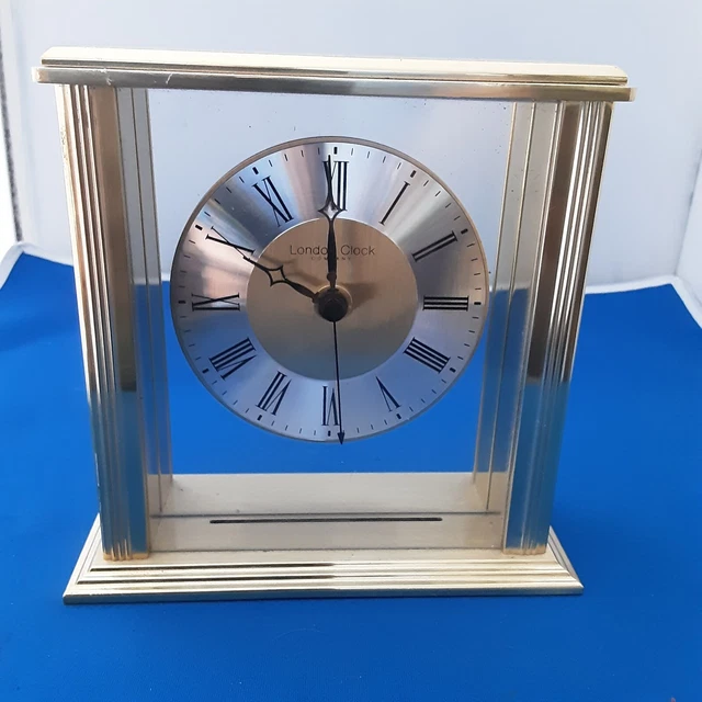 LONDON CLOCK QUARTZ Mantle Carriage Clock Battery Operated - 15x15x7cm ...