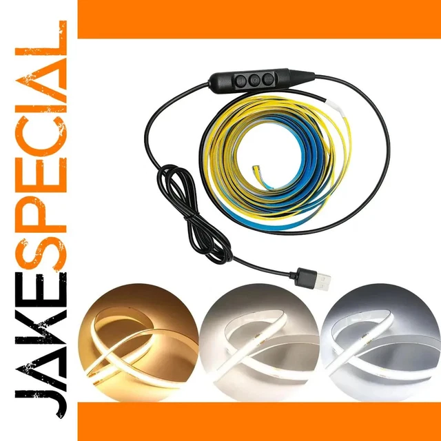 JAKESPECIAL – 5V USB COB LED Strip Light - Adjustable White EUR 23,99 ...