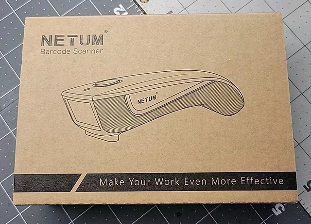 NETUM QR CODE Scanner, Mini Barcode Scanner Bluetooth Compatible C750 ...